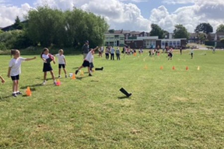 Wellie Throwing | Broadbent Fold Nursery & Primary School