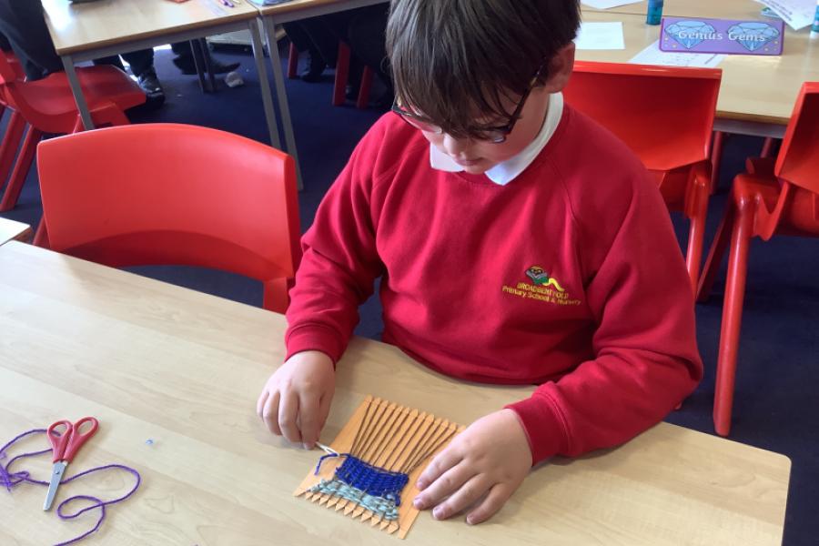 Anglo Saxon Weaving in Year 5! | Broadbent Fold Nursery & Primary School