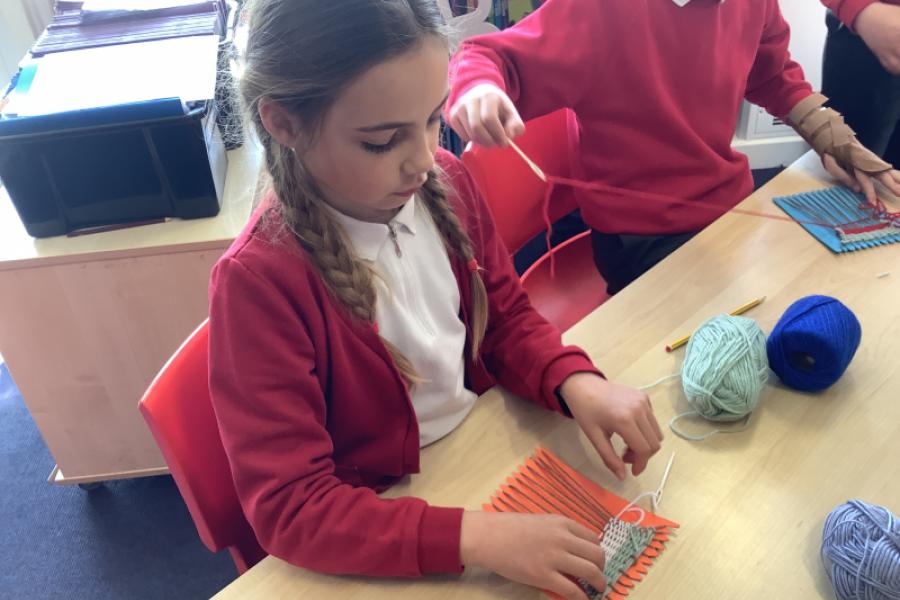 Anglo Saxon Weaving in Year 5! | Broadbent Fold Nursery & Primary School