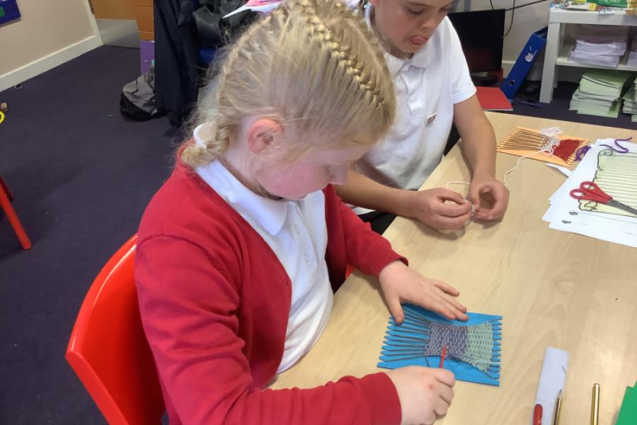 Anglo Saxon Weaving in Year 5! | Broadbent Fold Nursery & Primary School