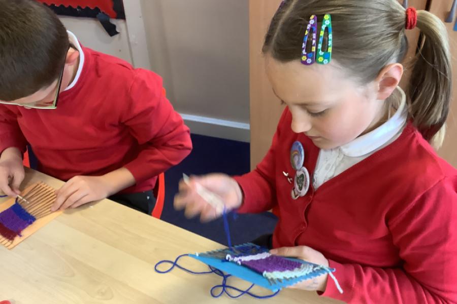 Anglo Saxon Weaving in Year 5! | Broadbent Fold Nursery & Primary School