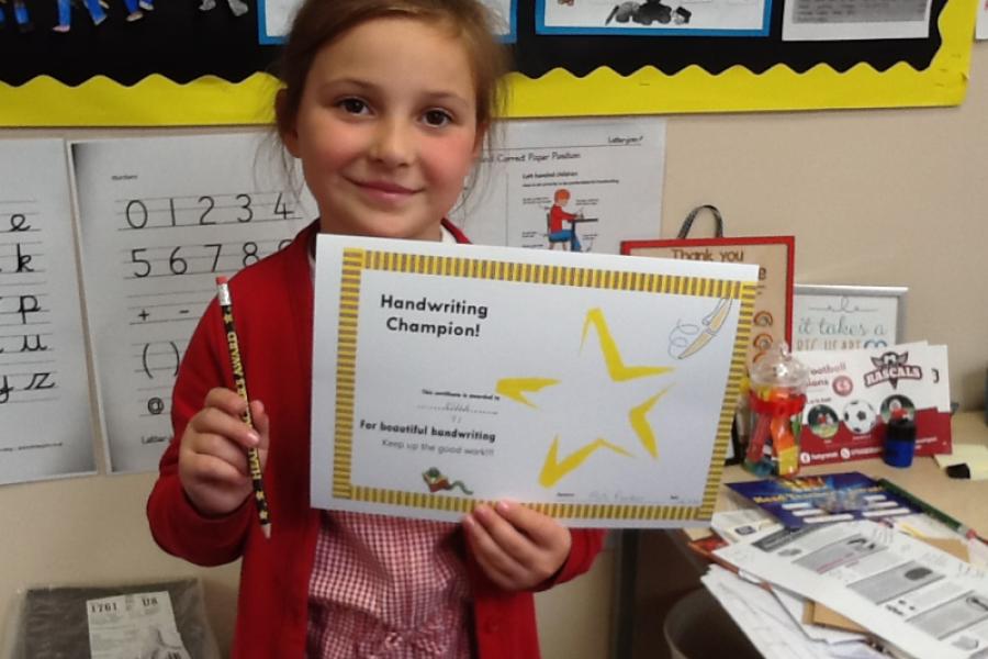 Handwriting Awards Summer 2 | Broadbent Fold Nursery & Primary School